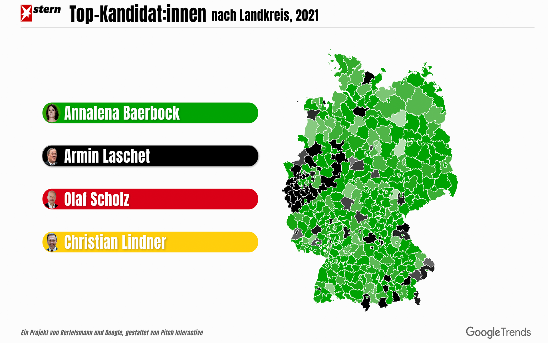 Pitch Interactive – Germany 2021 Presidential Debates Google Trends Tool